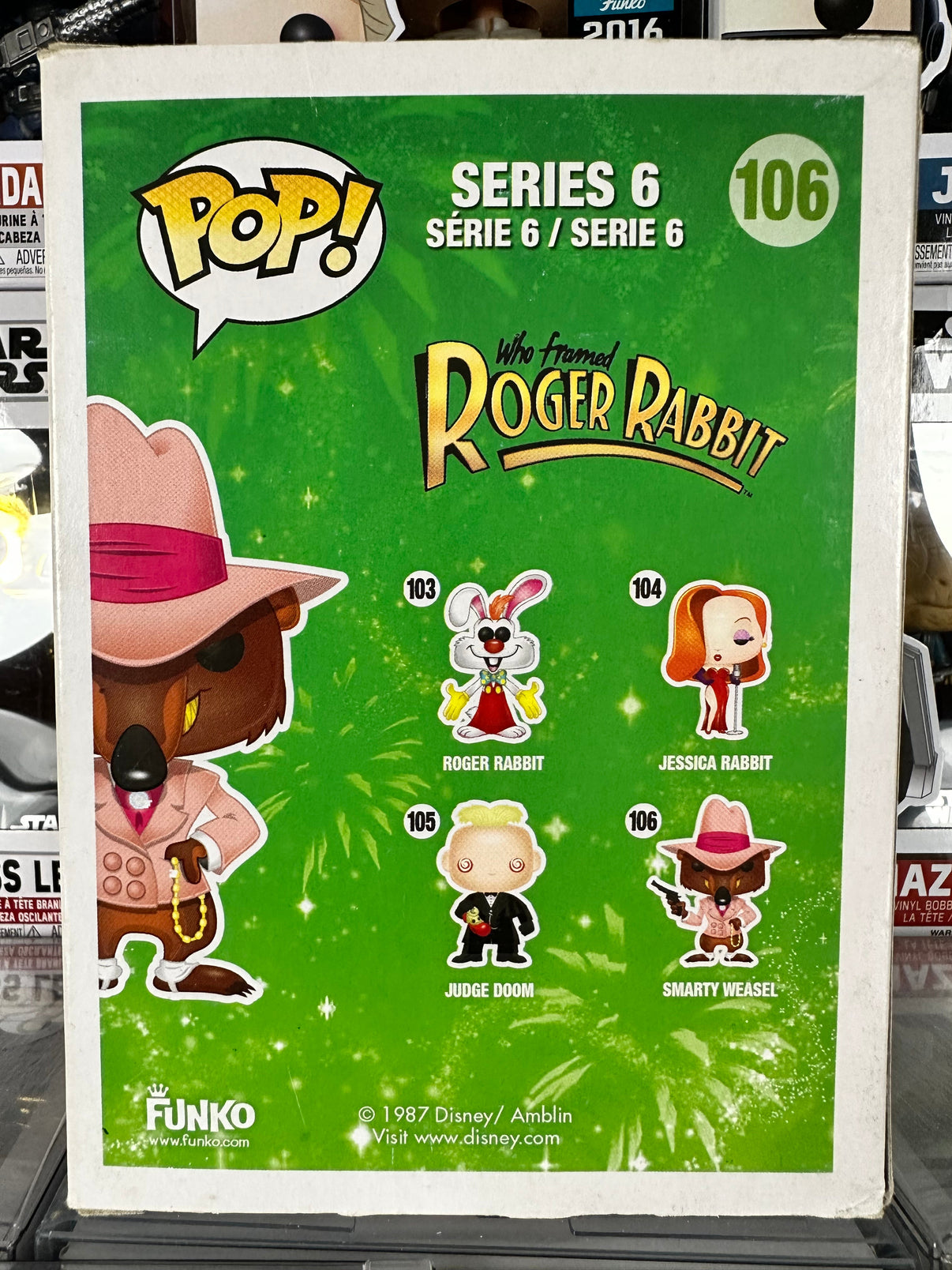 Disney Who Framed Roger Rabbit - Smarty Weasel (106) Vaulted – Popsession